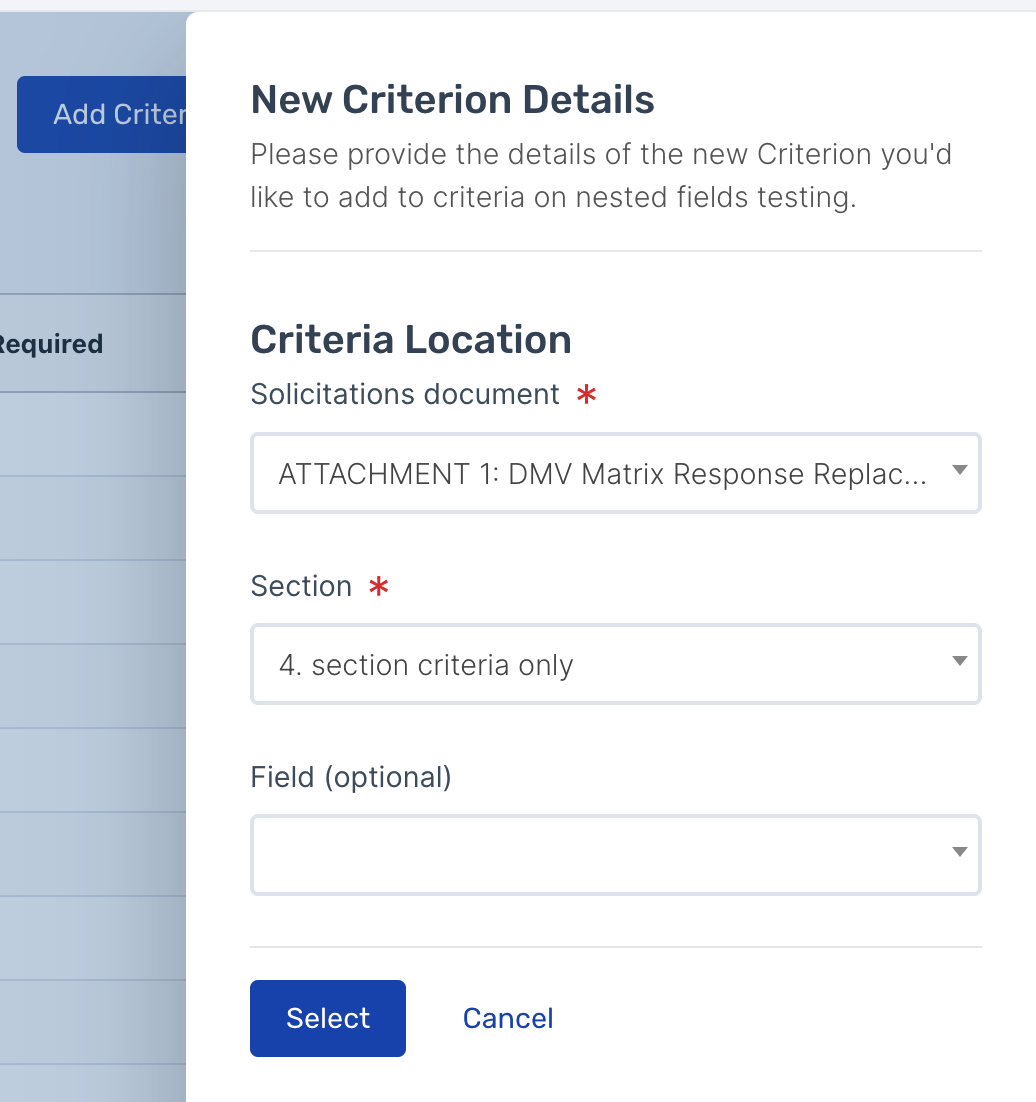 Solicitation Builder