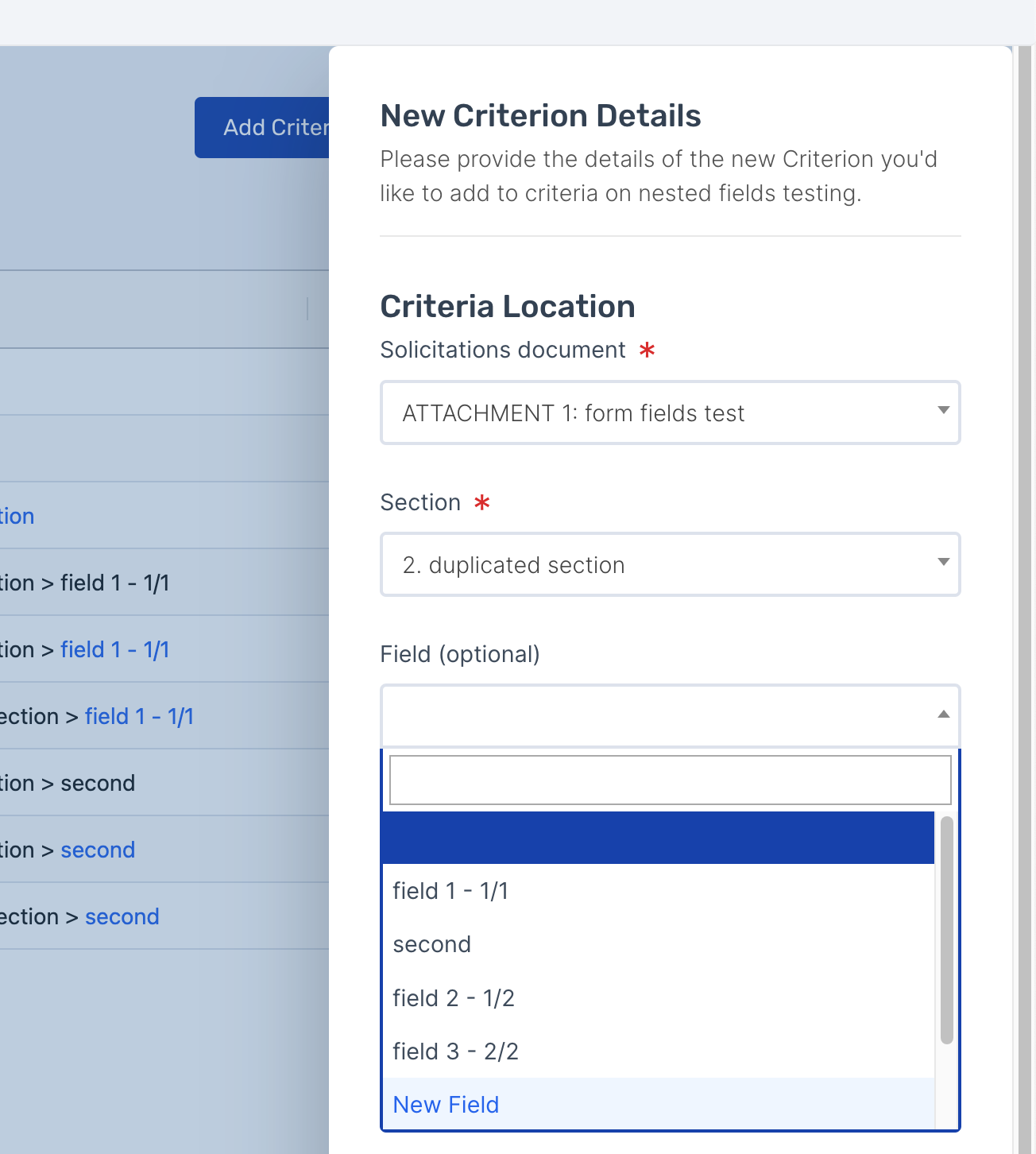 Solicitation Builder
